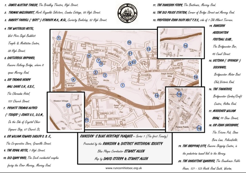 Runcorn Blue Plaques – Joe the Cocker's Hikes
